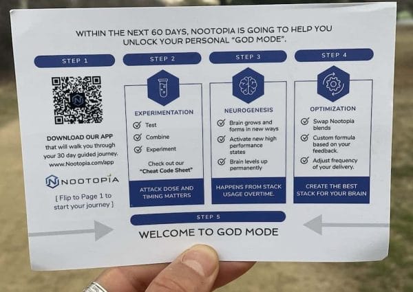 Nootopia Nootropics Review: Exotic “God Mode” Elixirs?